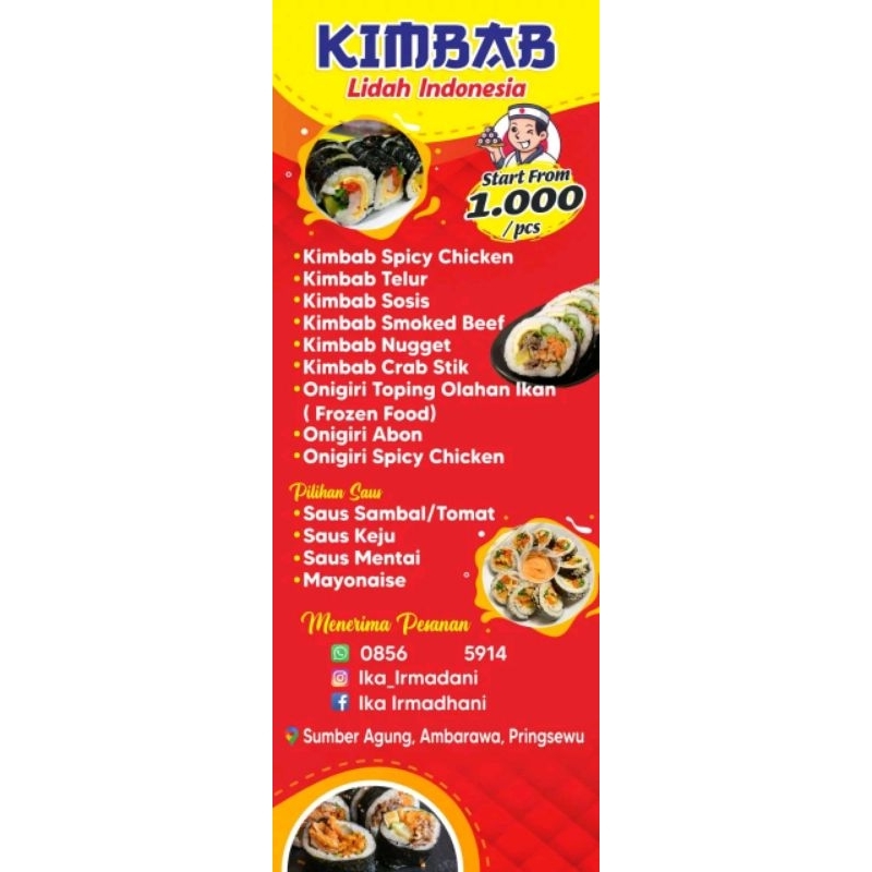 Jual SPANDUK BANNER JAPANESE STREET FOOD, KIMBAB, SUSHI | Shopee Indonesia