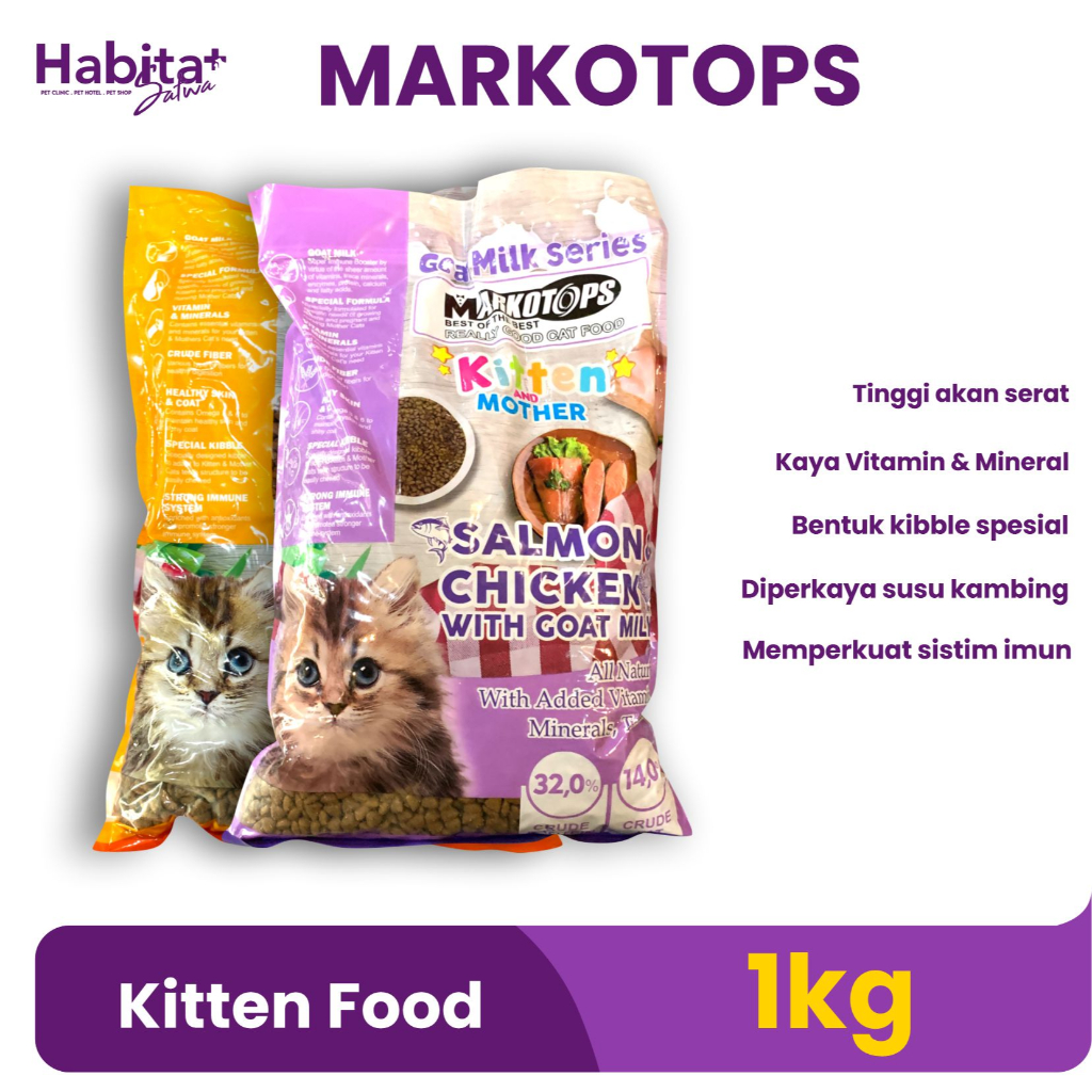 Jual Markotop Dry Food For Kitten 1kg | Shopee Indonesia
