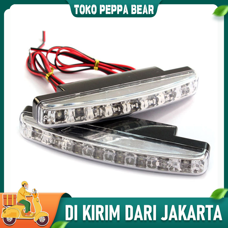 Jual Lampu Kabut Super Terang 6000KV 8 LED Lampu Foglamp LED Mobil Fog ...