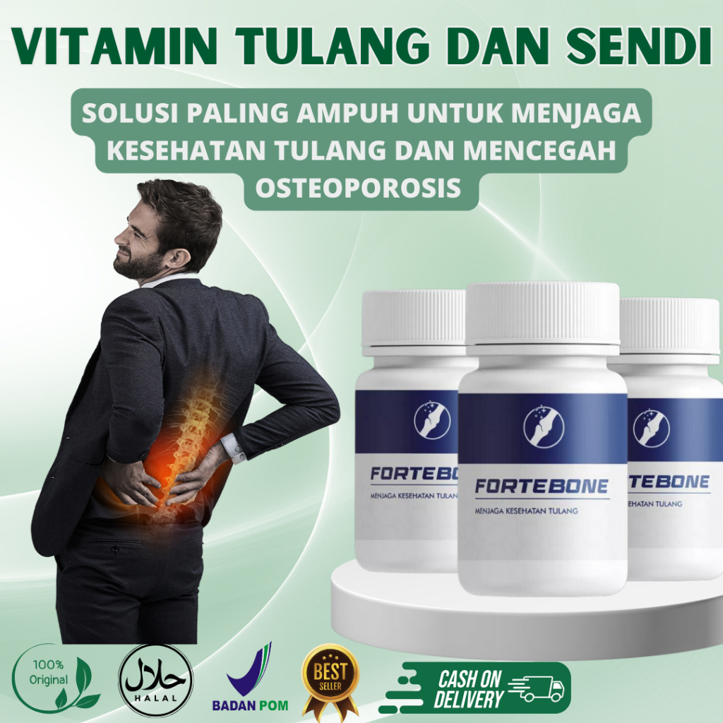 Jual Fortebone Vitamin Tulang dan Sendi obat sakit pinggang paling ...