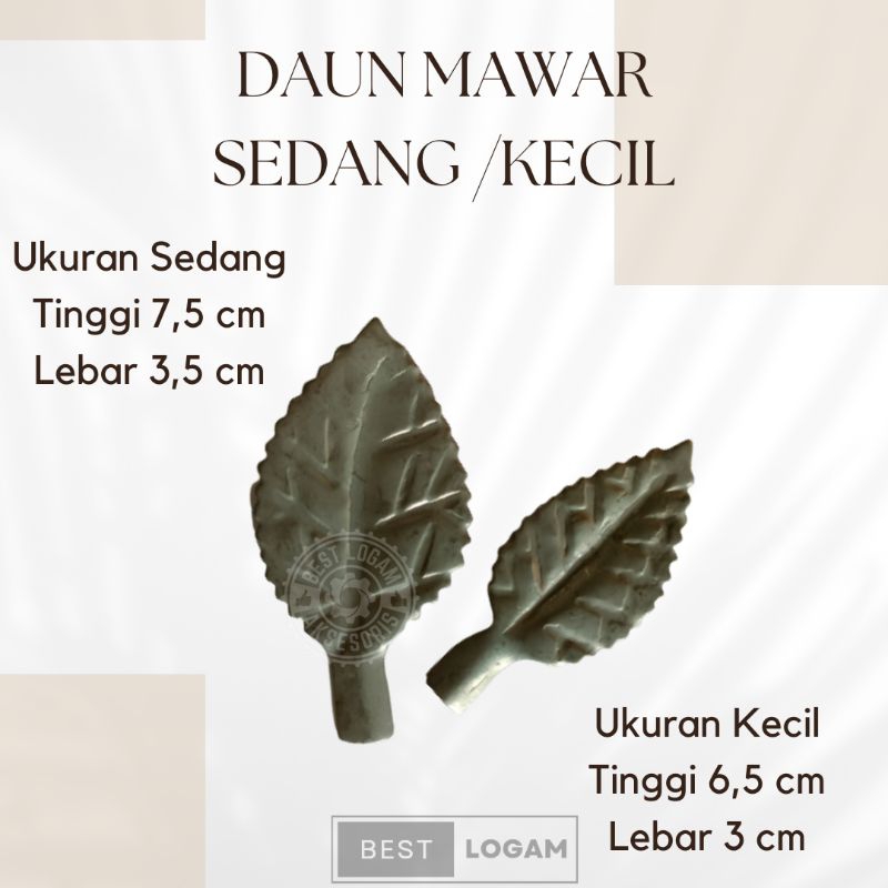 Jual Daun mawar besi plat aksesoris dan ornamen pagar tralis | Shopee ...