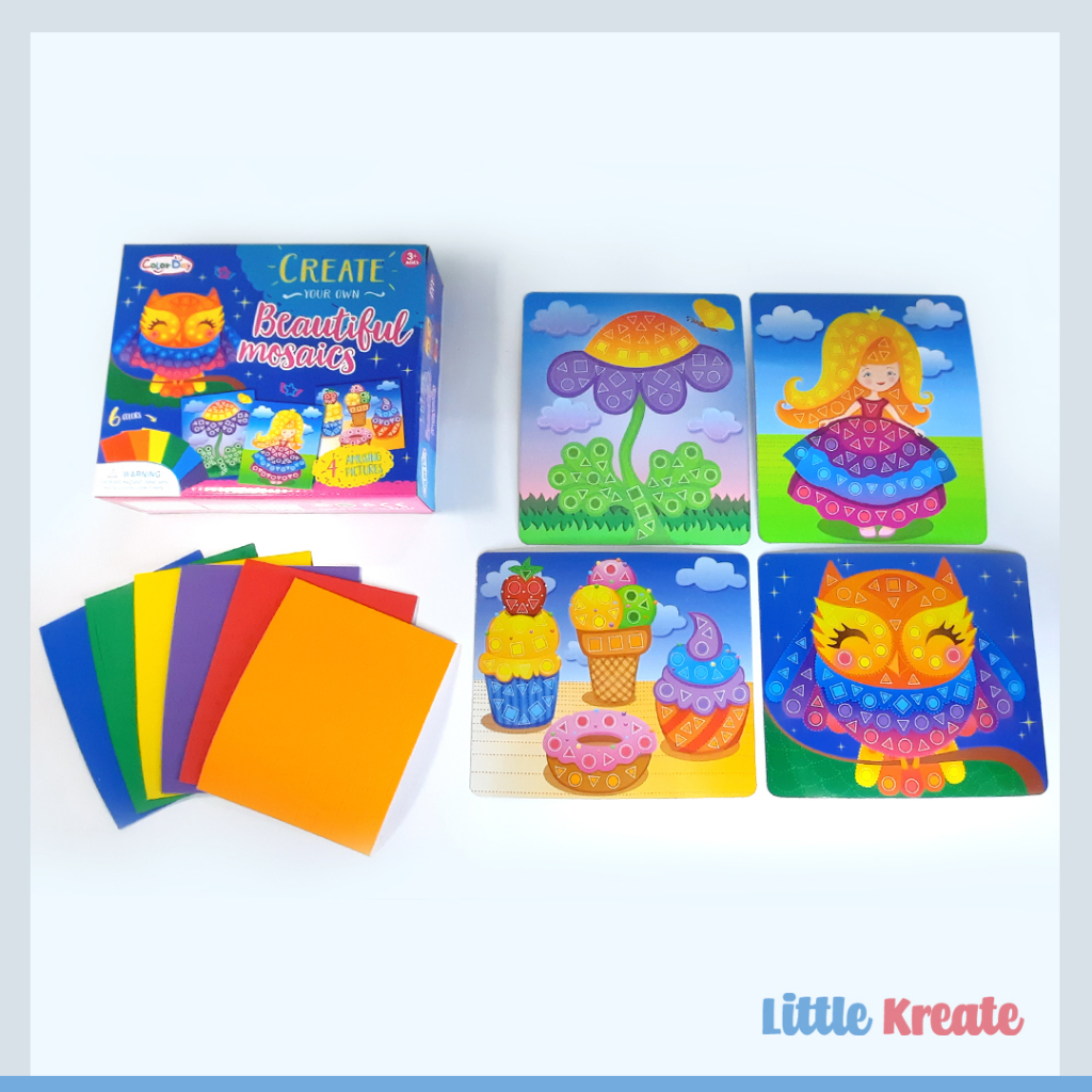 Jual Eva Sticker Mosaic - Menempel Mozaik - Mainan Edukasi Aktivitas ...