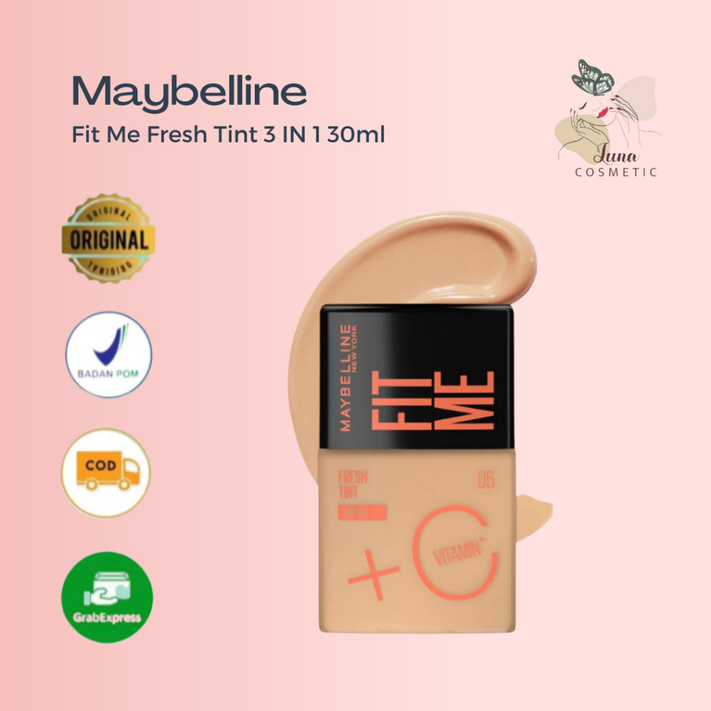 Jual Maybelline Fit Me Fresh Tint 3 In 1 30ml Foundation Tint With Sunscreen Spf 50 Pa
