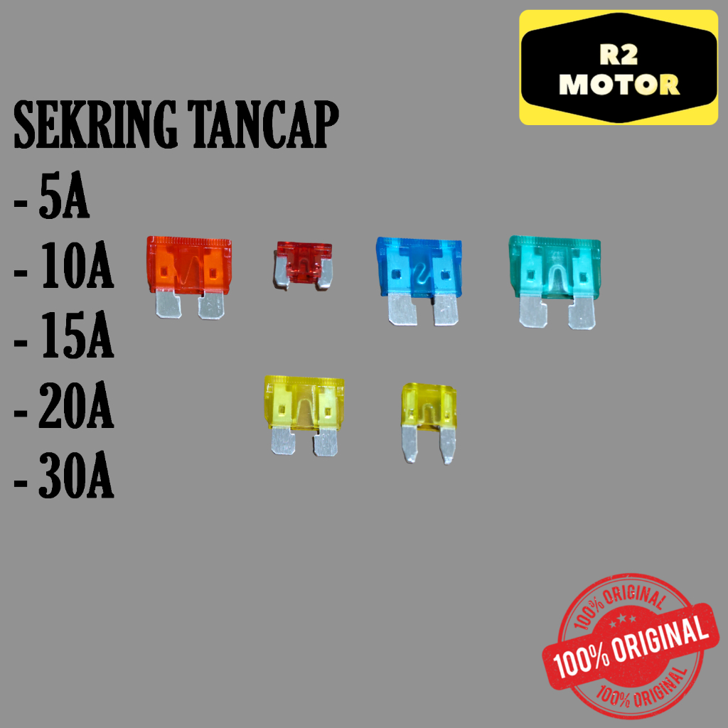 Jual SEKRING FUSE TANCAP MOTOR MOBIL UNIVERSAL BESAR KECIL 5A 10A 15A 20A 30A MURAH AWET ...