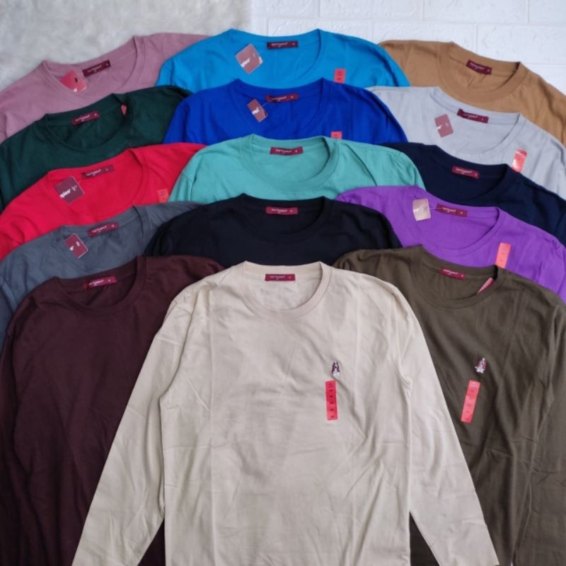 Jual KAOS OBLONG LENGAN PANJANG POLOS COWOK (STOK1 ) |WAJIB TANYA STOK (BISA COD) | Shopee Indonesia