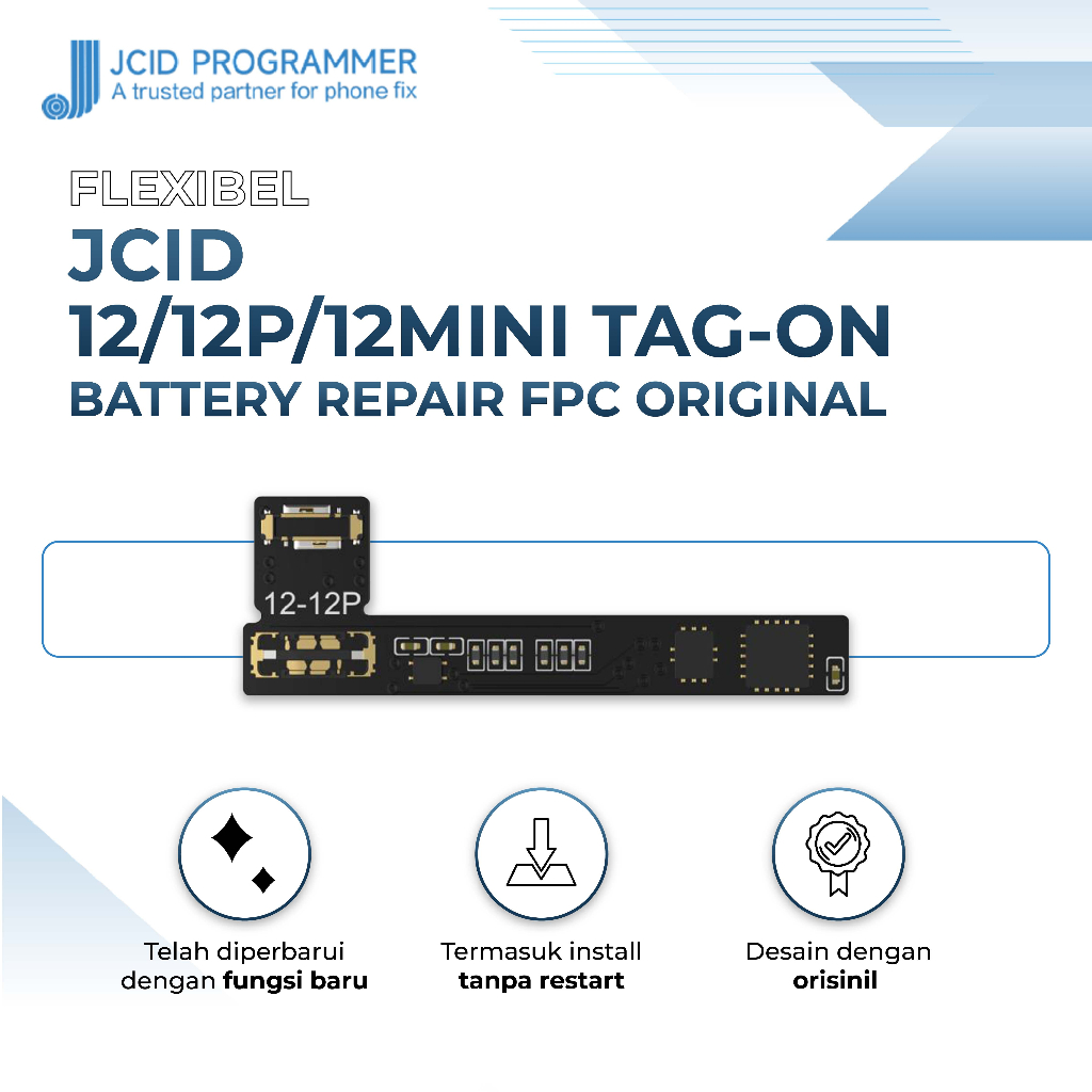 Jual FLEXIBLE JCID 12/12P/12MINI TAG-ON BATTERY REPAIR FPC ORIGINAL ...