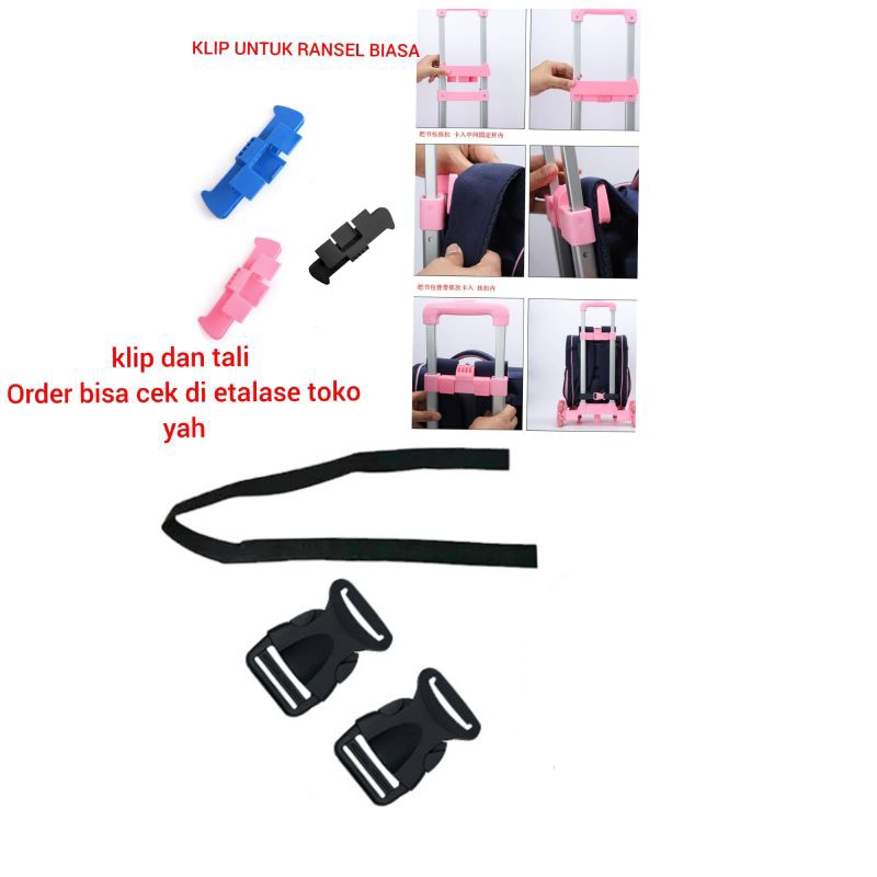 Jual Klip dan Tali penambahan trolly tas sekolah anak | Shopee Indonesia