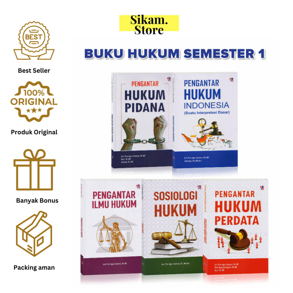 Jual Buku Hukum Semester 1 : Pengantar Hukum Pidana / Pengantar Hukum Indonesia / Pengantar Ilmu ...