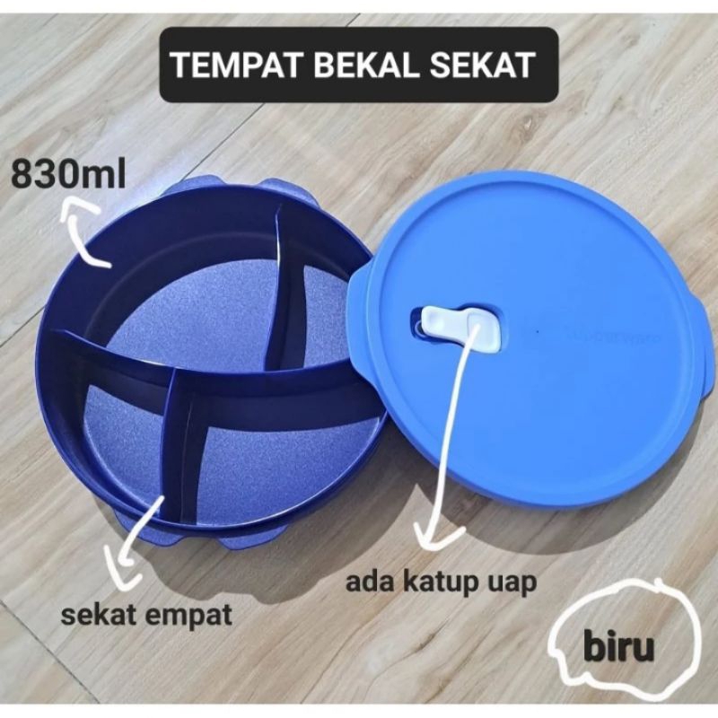 Jual wadah bekal bulat fit to go tupperware 850ml 1pcs | Shopee Indonesia