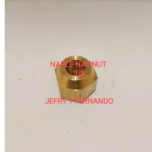 Jual NUT AC 3/8 NAT / NAPLE PIPA TEMBAGA AC NEPEL 3/8 | Shopee Indonesia