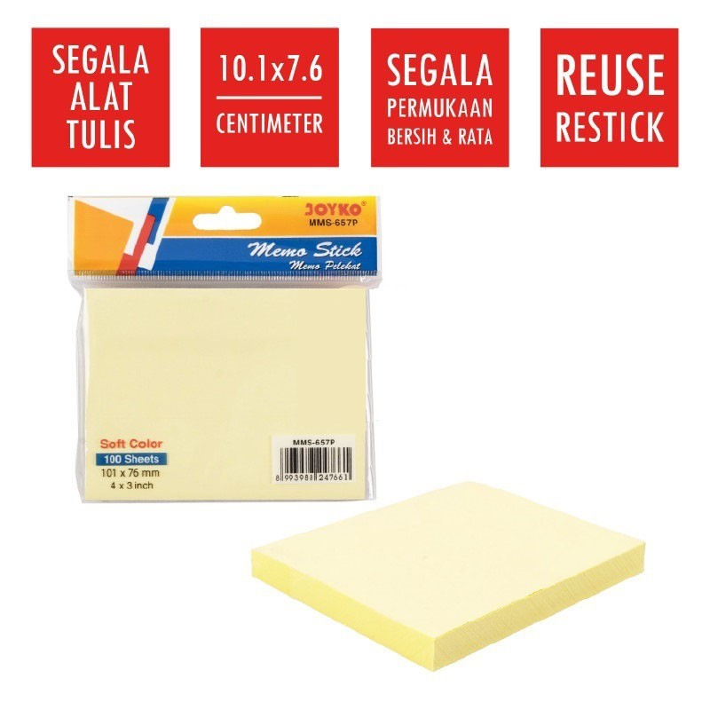 Jual Sticky Notes / Memo Stick Joyko MMS-657P | Shopee Indonesia