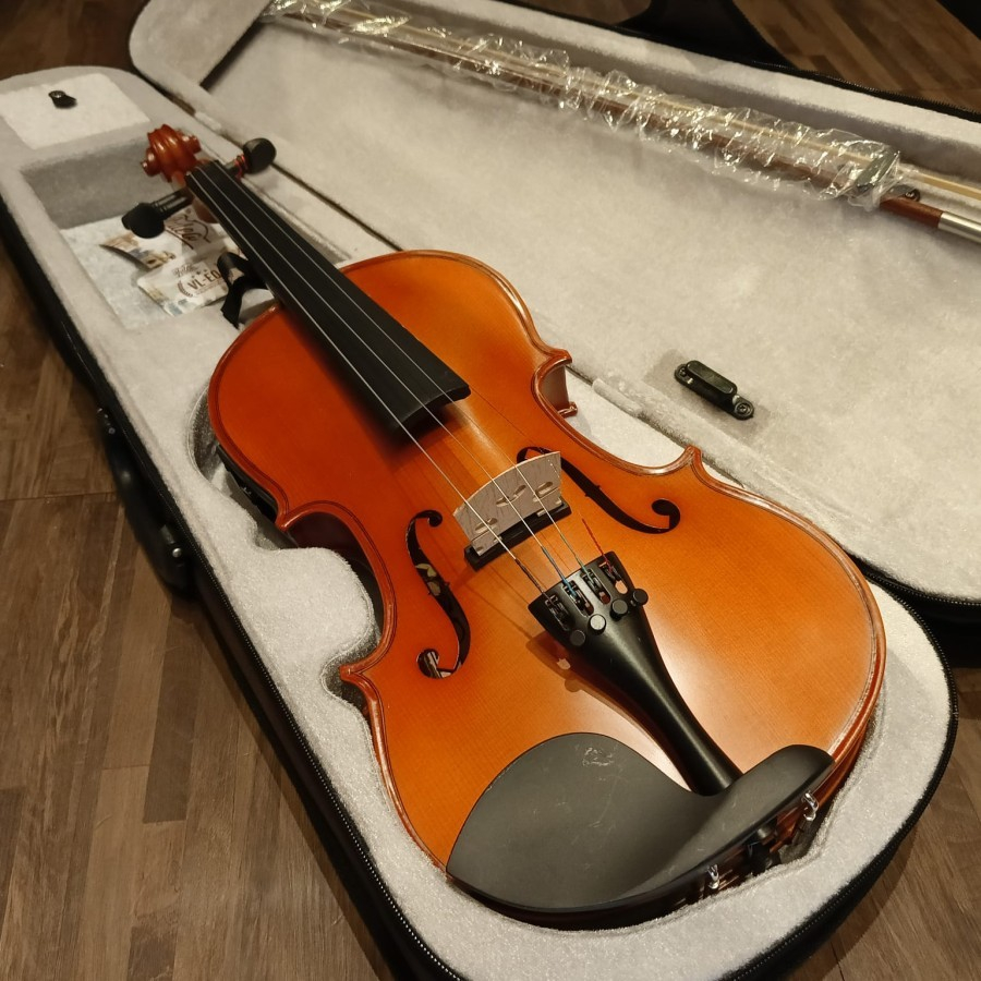 Jual Biola Elektrik Lulea 4/4 Tipe Solidwood EQ Equalizer 4/4 Violin 4/ ...