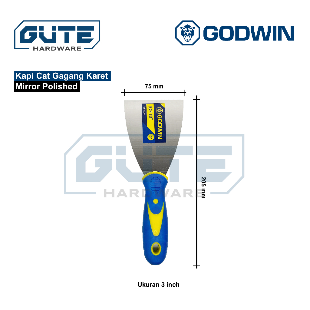 Jual Kapi Cat / Kape Cat GG Karet Mirror Polished GODWIN Carbon Steel ...