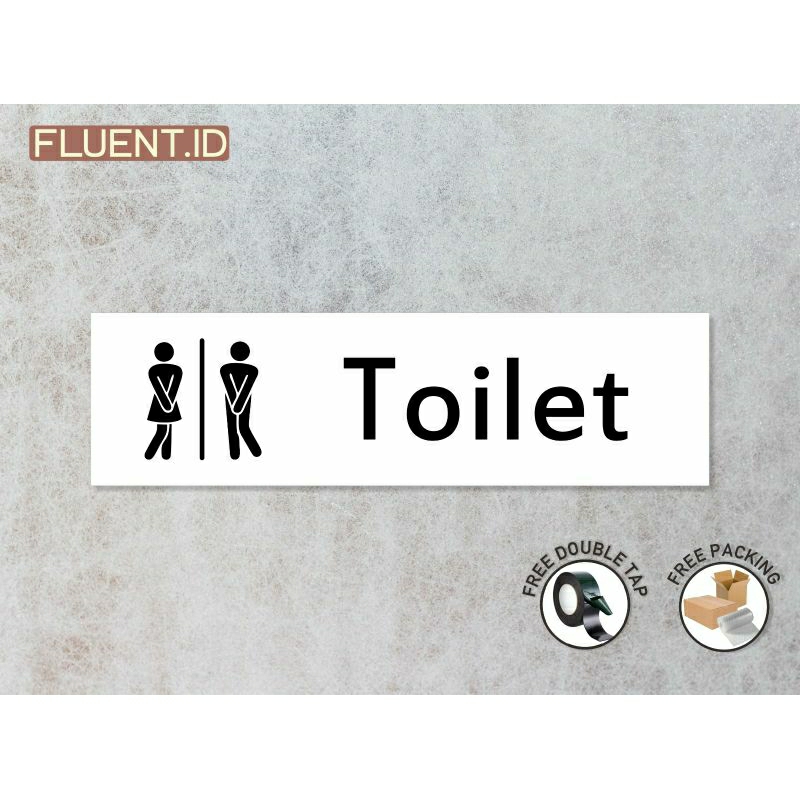 Jual Toilet Sign board | Akrilik Tulisan Toilet | Sign Akrilik Toilet ...