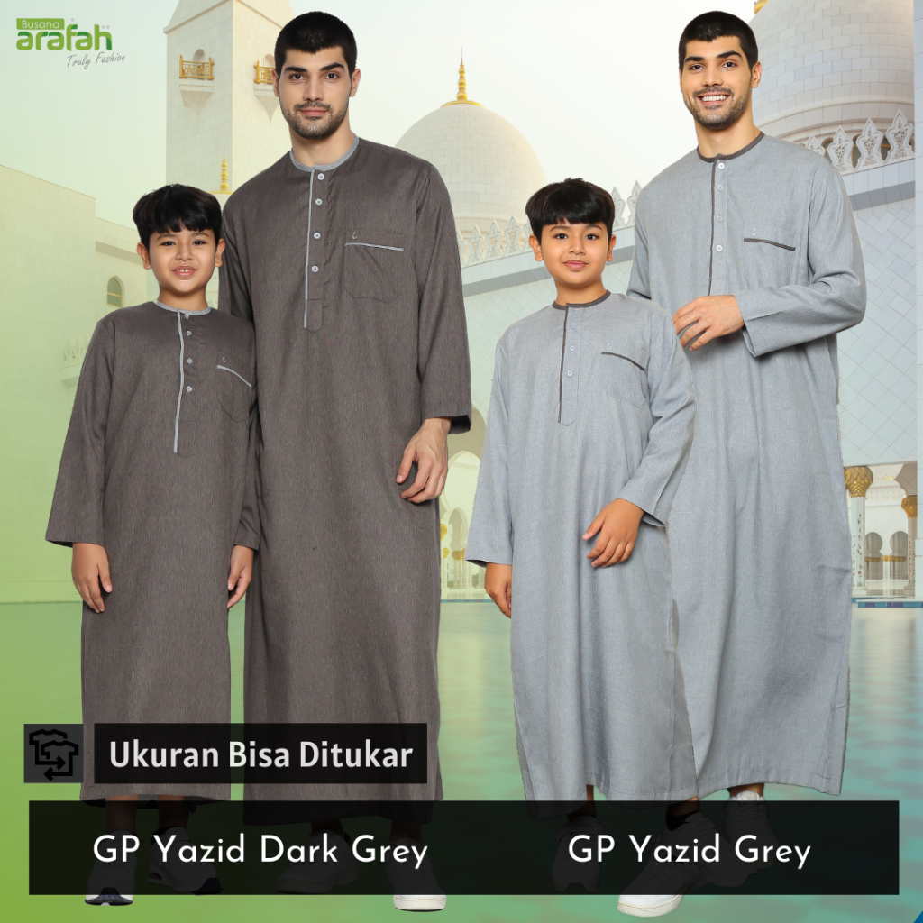 Jual Gamis Pria Dewasa dan Anak laki laki Lengan Panjang Premium size ...