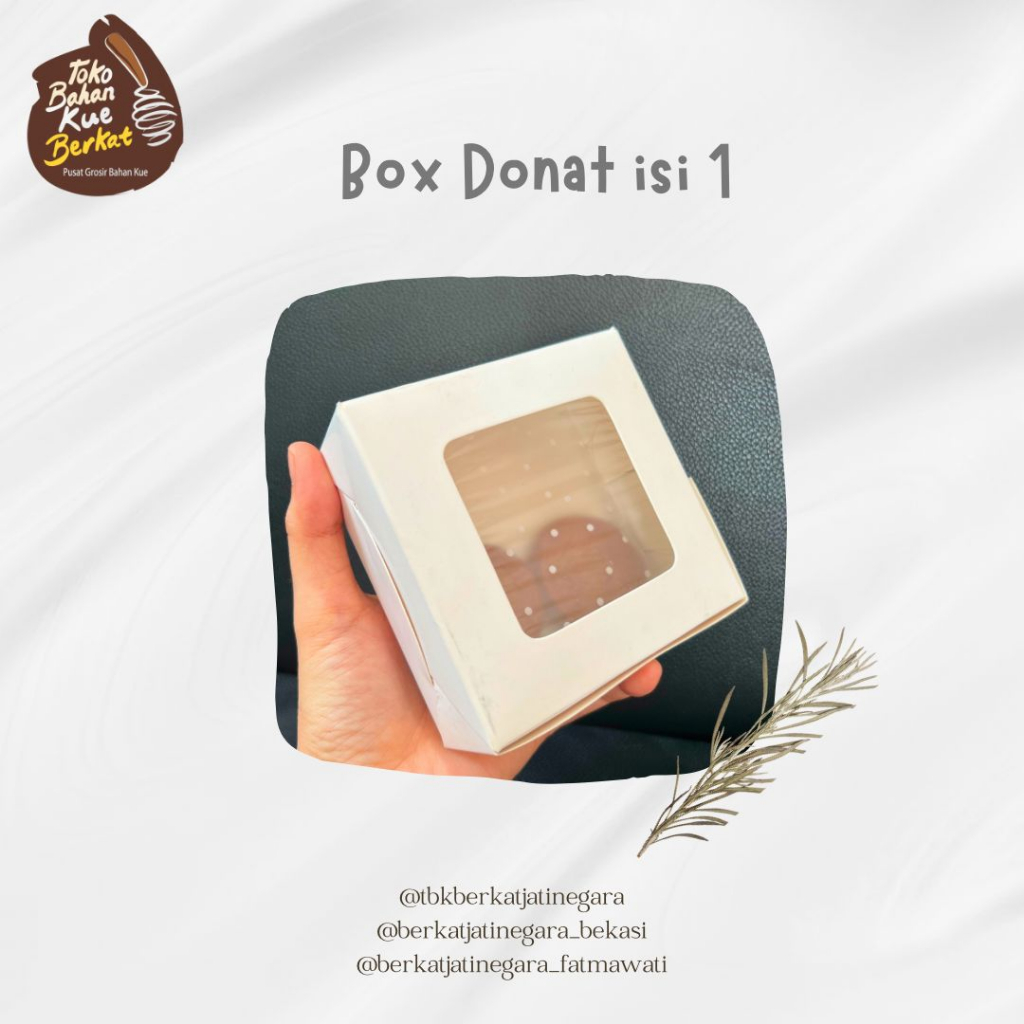 Jual BOX MIKA PUTIH 10X10X4,5 CM / DUS DONAT ISI 5 PCS | Shopee Indonesia