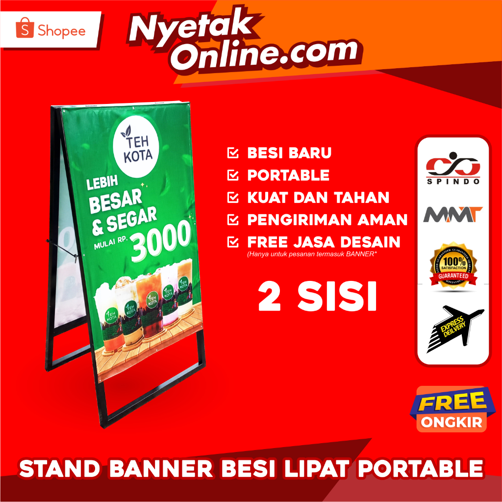 Jual Stand Banner Rangka BESI HOLLOW TEBAL | Shopee Indonesia