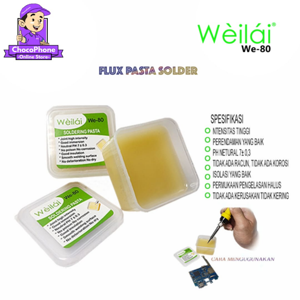 Jual Weilai WE-80 Flux Pasta Solder Minyak Soldering Rosin Original | Shopee Indonesia