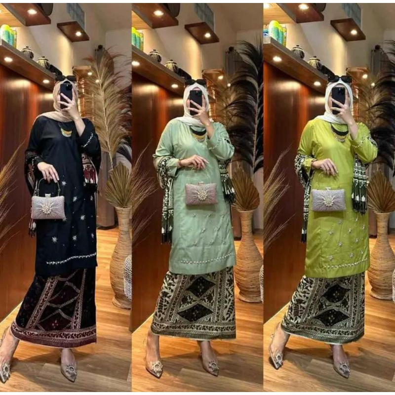Jual BAJU KURUNG MELAYU PAYET MOTE MUTIARA /BAJU KURUNG MANDEH KANDUNG ...