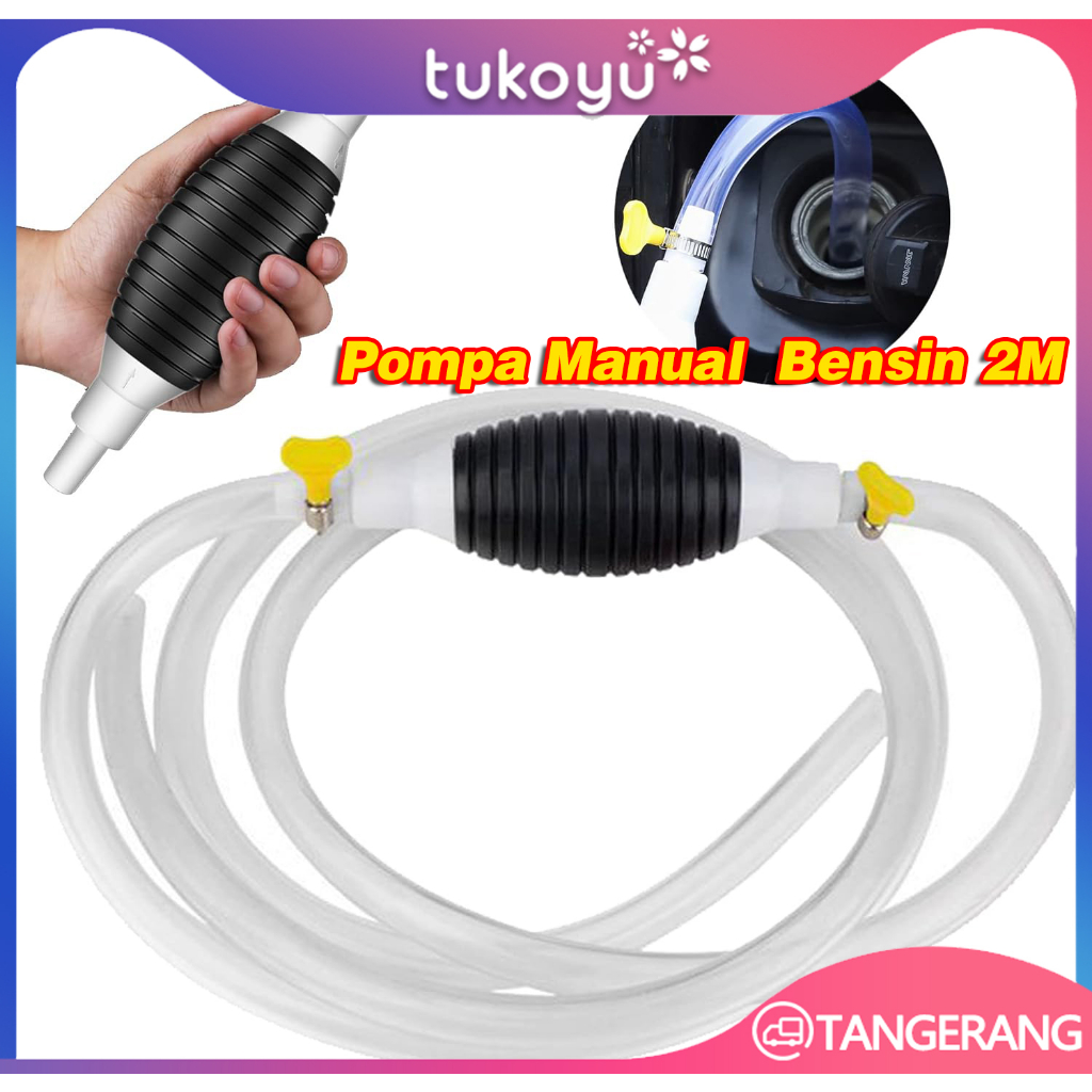 Jual 2M Pompa Manual Bensin/Car Manual Fuel Tank Syphon Pump/Pompa ...
