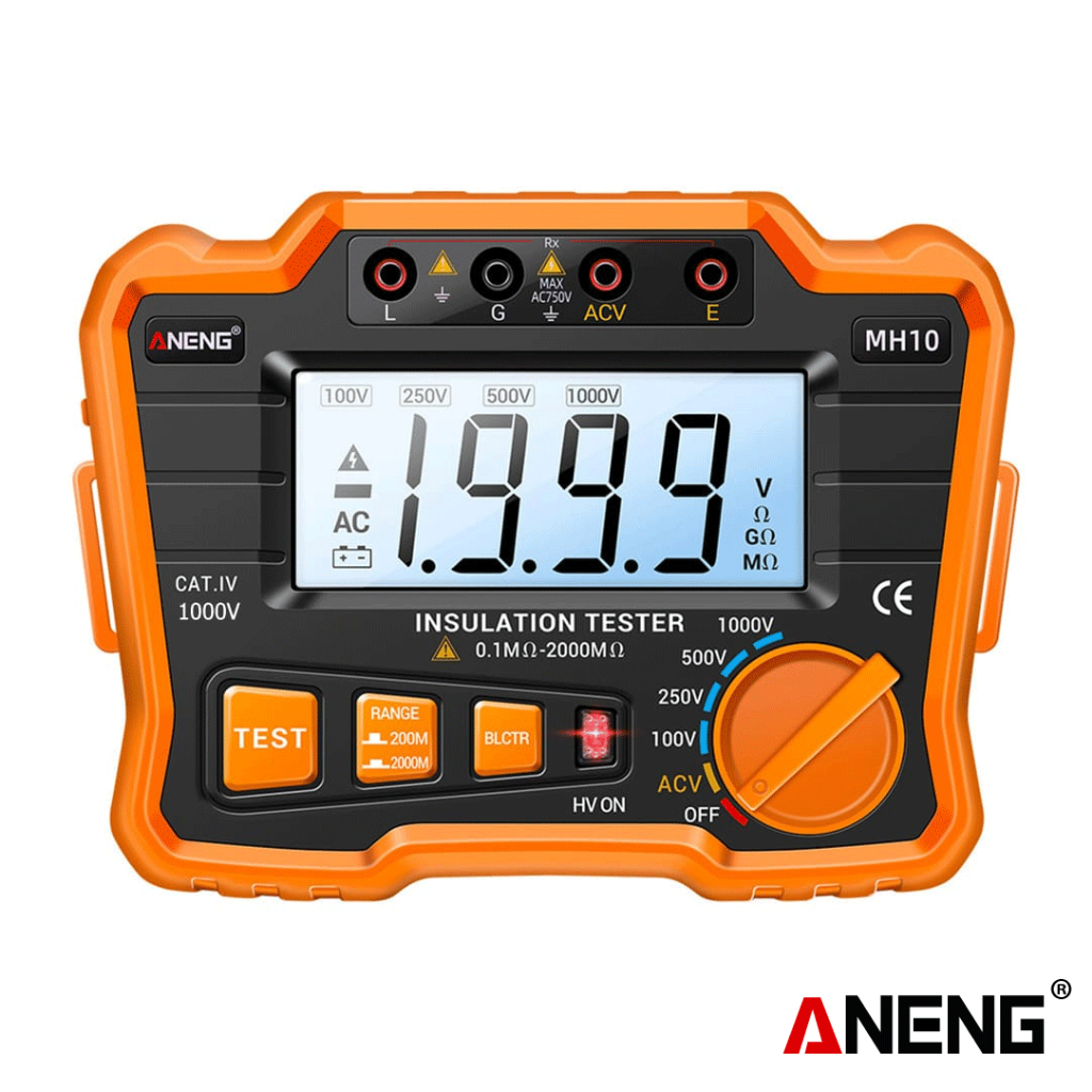 Jual Aneng MH10 Digital Megohmmeter Megger Meter Insulation Tester ...