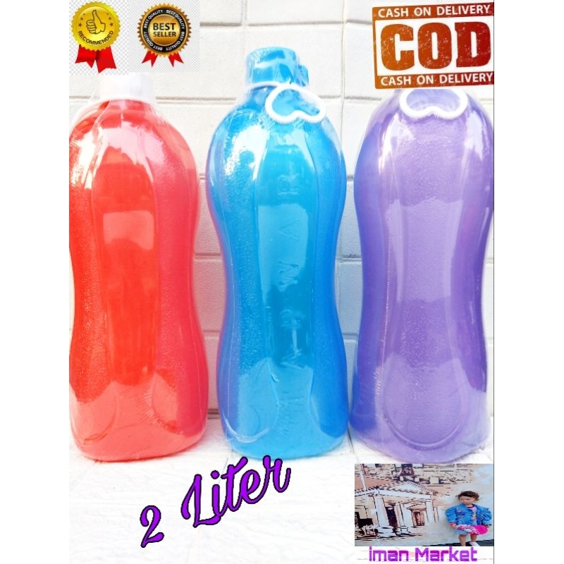 Jual BOTOL MINUM BESAR 2 LITER | BOTOL MINUM JUMBO 2LITER | Shopee ...