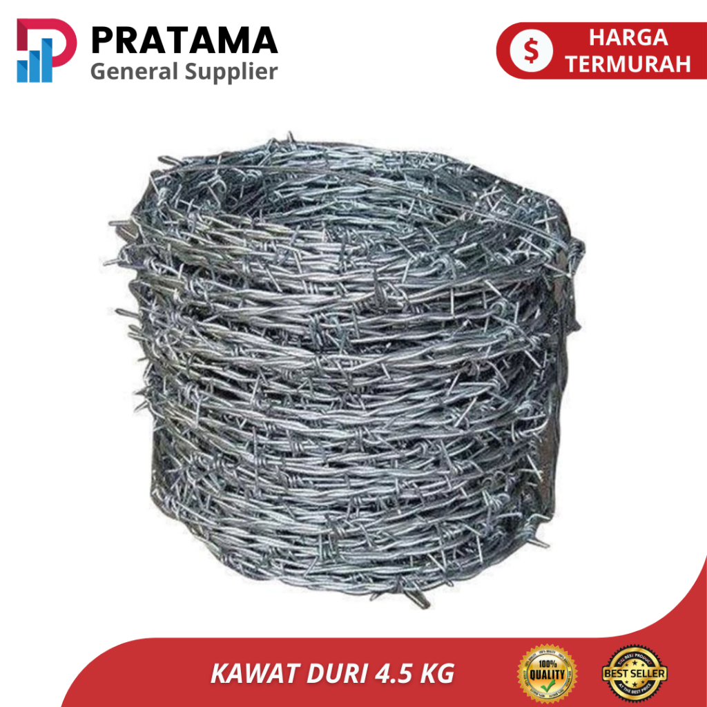 Jual kawat duri kawat pagar Kawat Berduri galvanis 4.5kg BWG 14 ...
