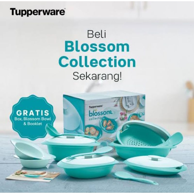 Jual Blossom collection tupperware / tempat saji makanan tupperware ...