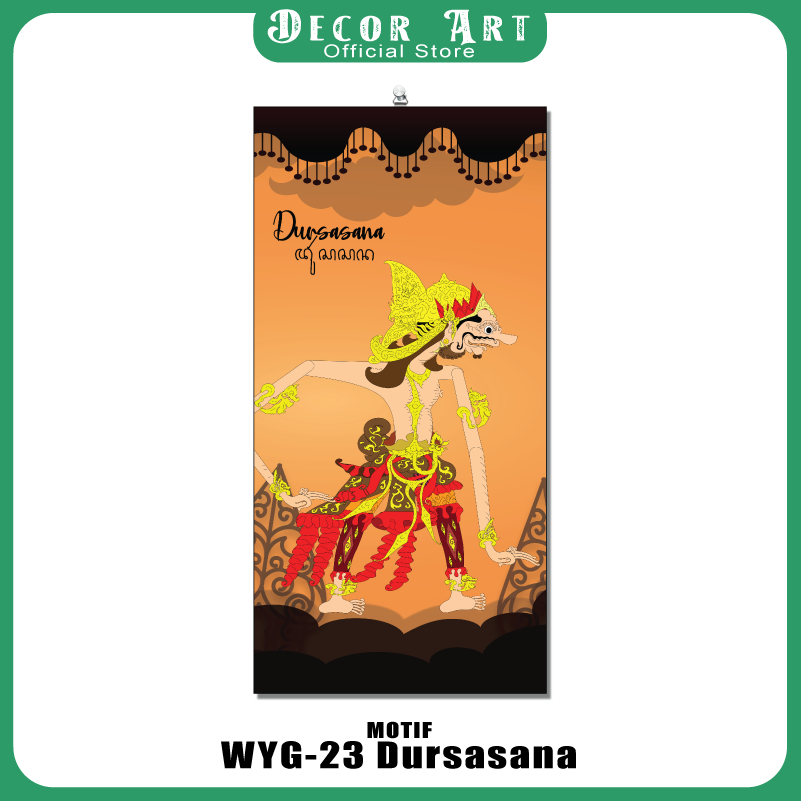 Jual DecorArt 15x30 Cm Dekorasi Hiasan Dinding Kayu Tema Wayang Kulit ...