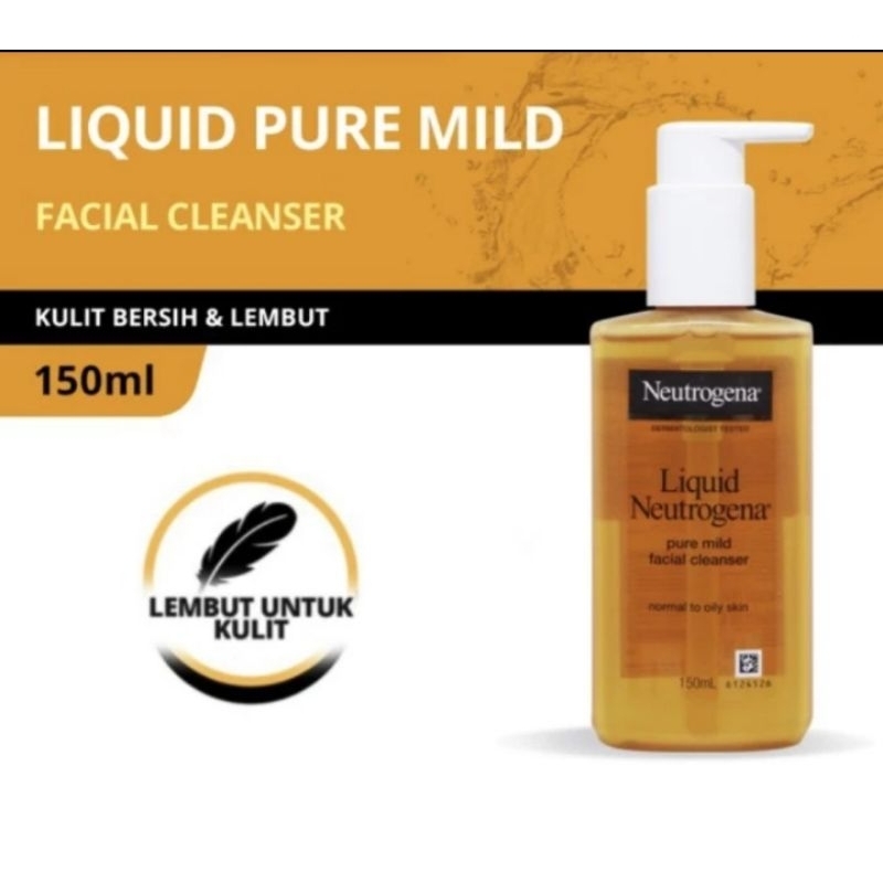 Jual Neutrogena Liquid Pure Mild Facial Cleanser 150ml | Shopee Indonesia