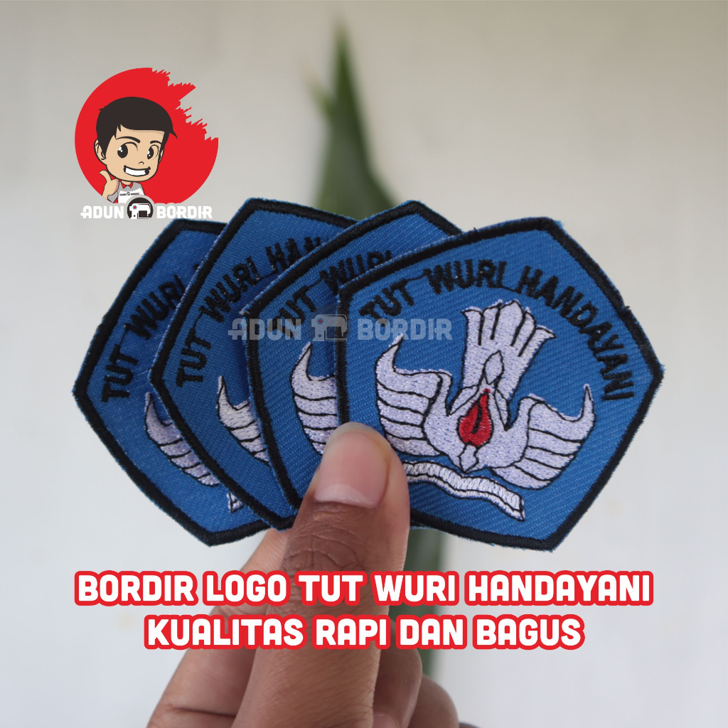 Jual Logo Tut Wuri Handayani Bordir Untuk Seragam Sekolah Harga Murah ...