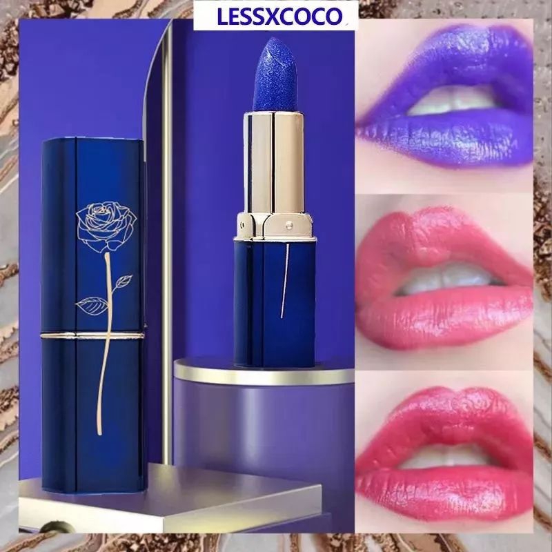 Jual LESSXCOCO BLUE LIPSTICK COLOR CHANGING/LIPSTICK BIRU RUBAH WARNA ...