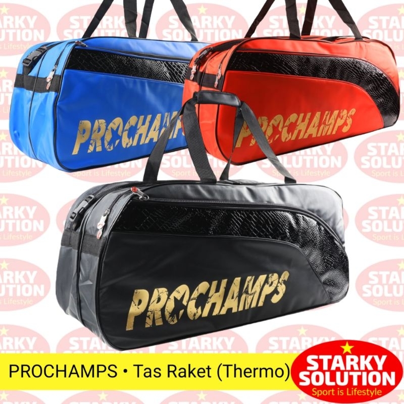 Jual Tas Raket PROCHAMPS 2R Thermo Kotak Bulutangkis Badminton Original ...
