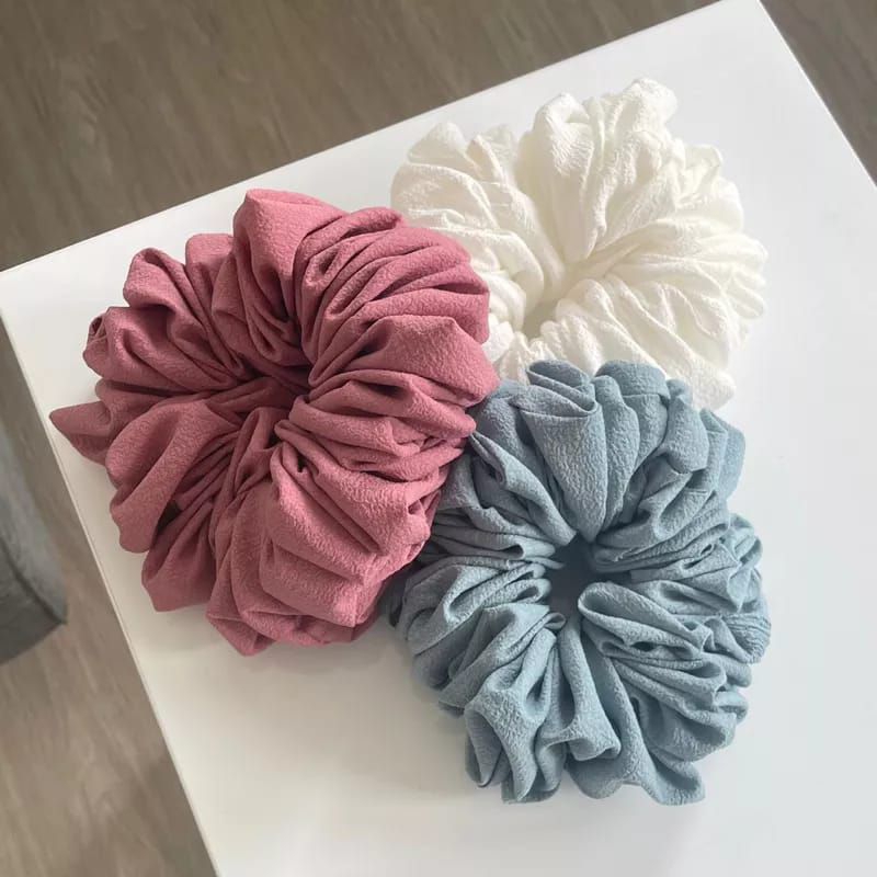 Jual SCRUNCHIE IKAT RAMBUT ANTI PUSING CERUTY BABY DOLL | Shopee Indonesia