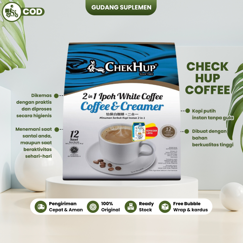Jual Kopi Instan Chek Hup 2 in 1 Ipoh White Coffee & Creamer (30g x 12 sachet) Coffee Kopi ...
