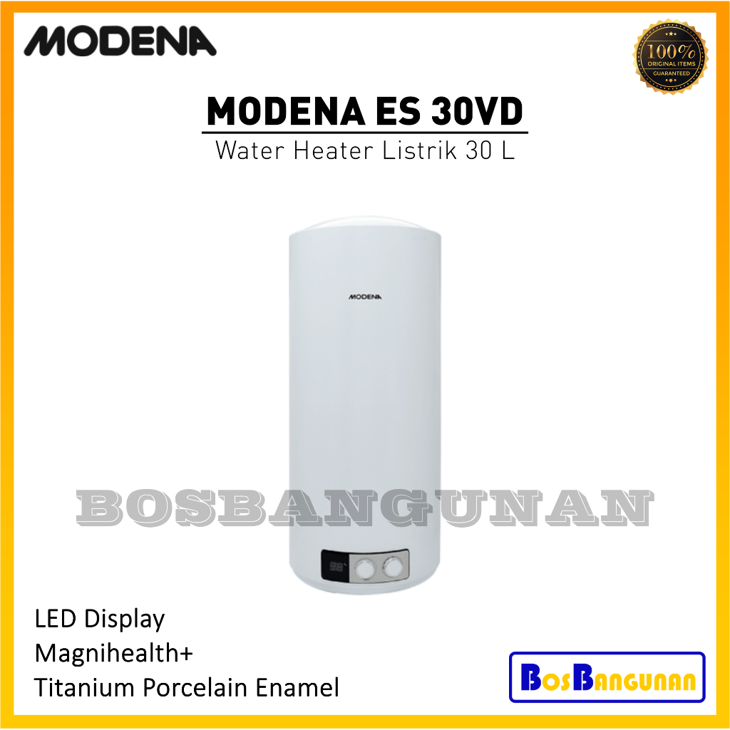 Jual Water Heater MODENA ES 30VD / Pemanas Air Listrik MODENA ES30VD ...