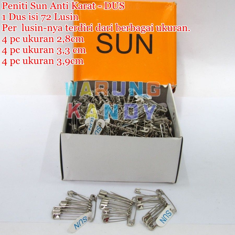 Jual Peniti Sun Anti Karat - DUS 72lusin Campur Ukuran | Shopee Indonesia
