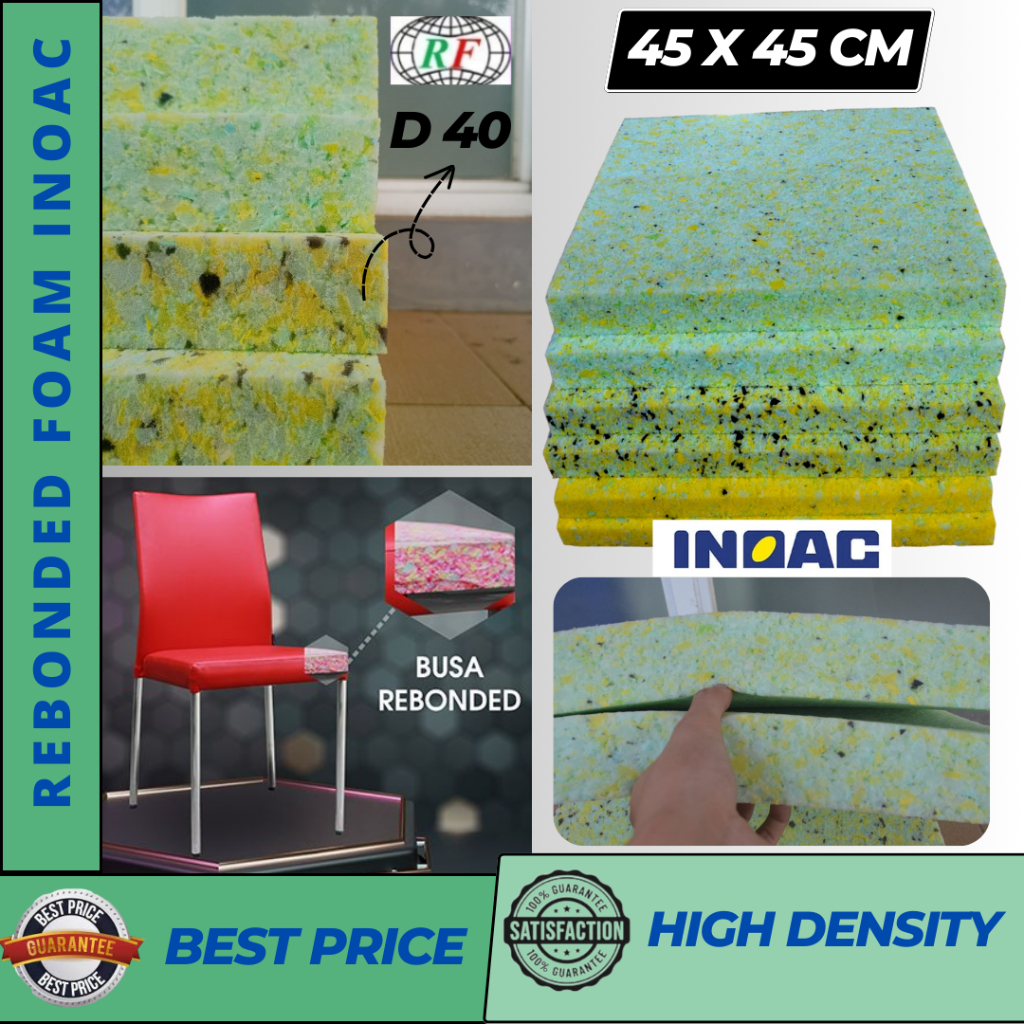 Jual Busa Rebonded 45 x 45cm Busa Bantal Duduk, Alas Duduk Kursi Busa ...