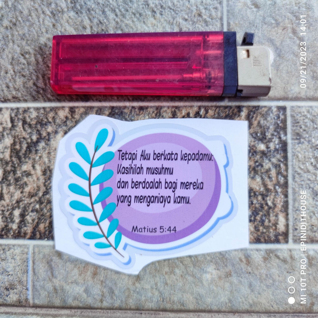 Jual Stiker Kristen Katolik Ayat Alkitab Korintus Yohanes Doa Motivasi ...