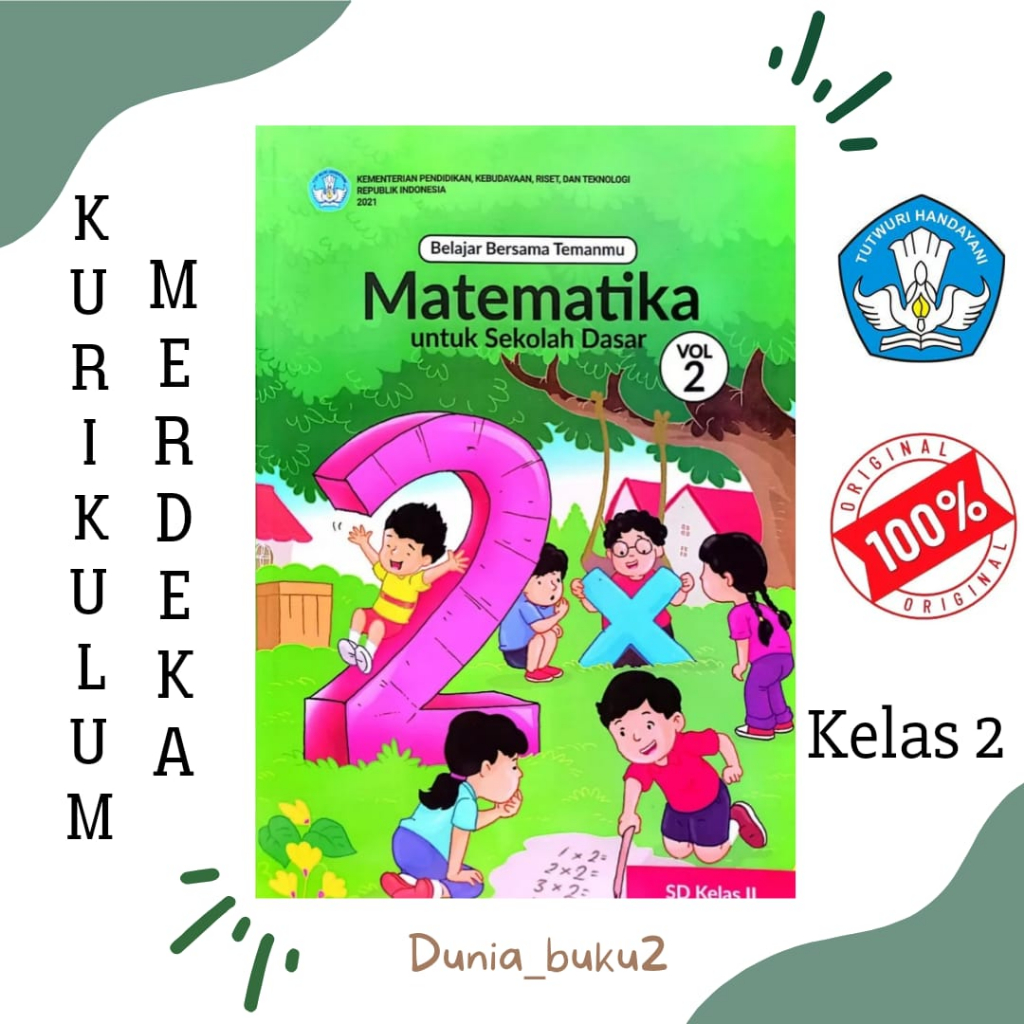 Jual BUKU SISWA MATEMATIKA VOL. 2 KURIKULUM PENGGERAK-MERDEKA KELAS 2 SD/MI | Shopee Indonesia