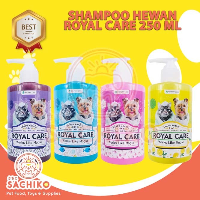 Jual SHAMPO KUCING ANJING ROYAL CARE 3in1 ANTI KUTU JAMUR&MELEMBUTKAN 250ML | Shopee Indonesia