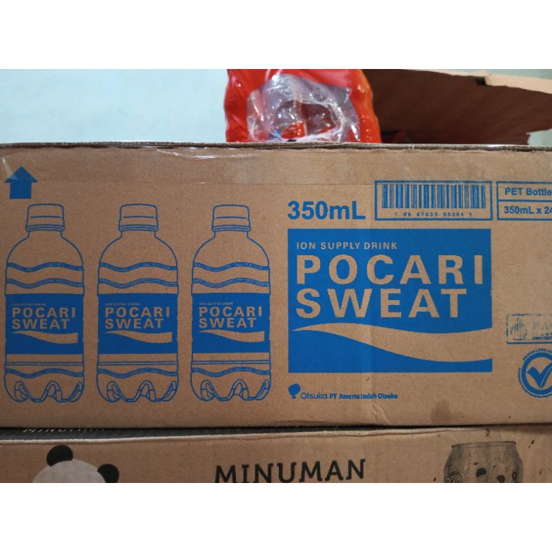 Jual Pocari sweat botol 350ml 1 dus isi 24 botol / minuman penambah ion ...