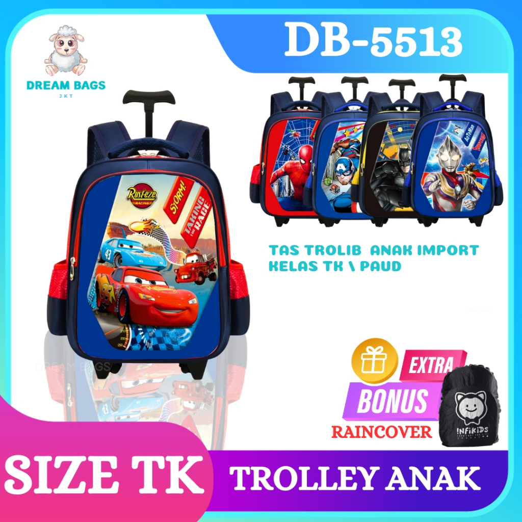 Jual Tas Koper Anak Laki Laki Sekolah TK Import Karakter Timbul 3D ...