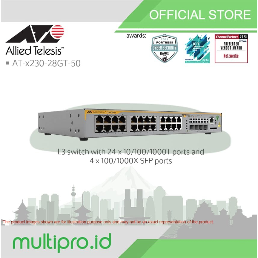 Jual Switch Managed Allied Telesis 24-port RJ45 4-port SFP AT-x230-28GT-50 | Shopee Indonesia