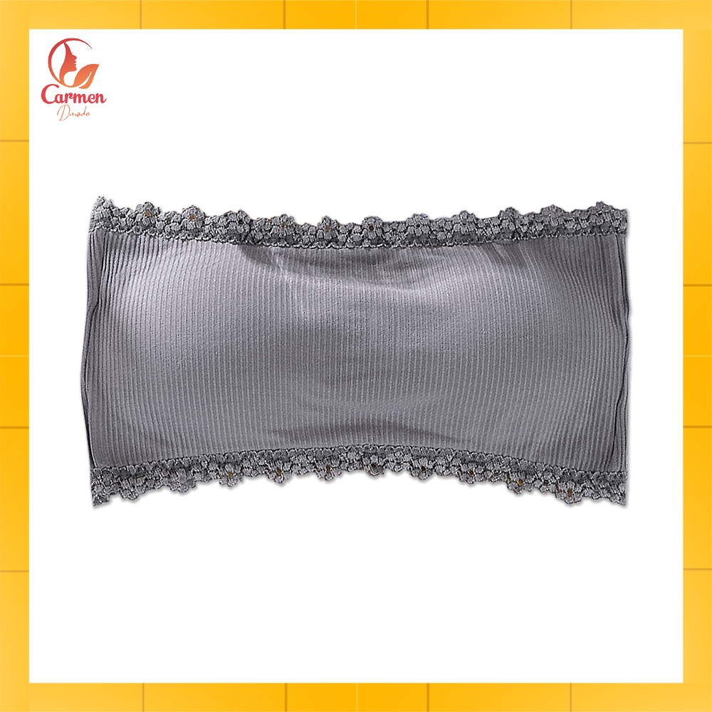 Jual BRA Crop Kemben Renda Model Busa Tanpa Tali Crop Top / Crop Top BH ...