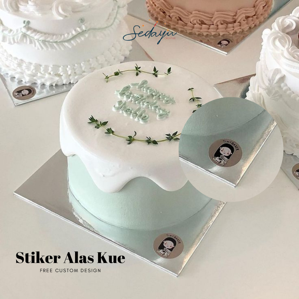 Jual Sticker Kue | Sticker Alas Kue | Sticker Label Kotak Kue | Stiker ...