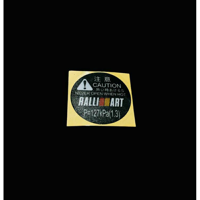 Jual sticker printcut radcap / radiator cap ralliart | Shopee Indonesia