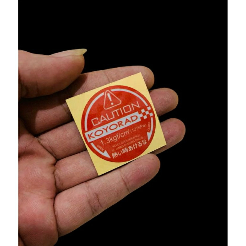 Jual sticker printcut radcap / radiator cap koyorad | Shopee Indonesia