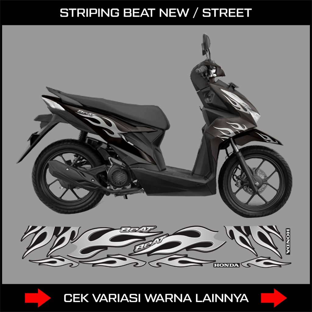 Jual striping stiker api beat baru 2020 2021 2022 2023 / sticker ...
