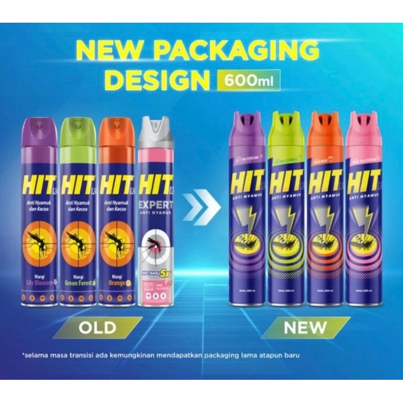 Jual Hit Aerosol Anti Nyamuk 165 ml / /400ml / 600ml obat nyamuk ...
